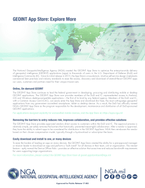 Fillable Online GEOINT App Store: Explore More Fax Email Print - pdfFiller