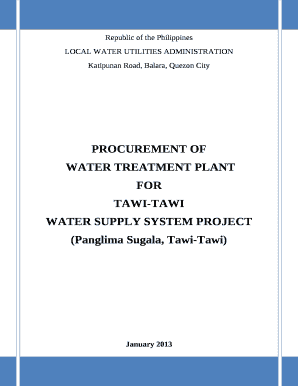 LOCAL WATER UTILITIES ADMINISTRATION Doc Template | pdfFiller