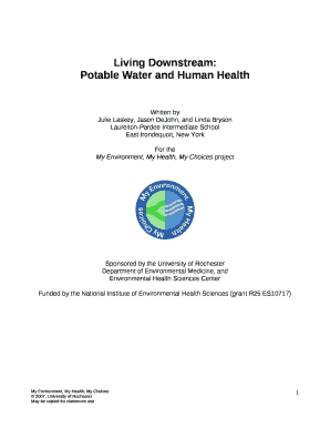 Living Downstream: Doc Template | pdfFiller