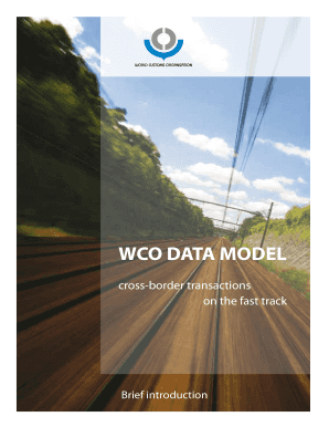 Fillable Online WCO DATA MODEL Fax Email Print - pdfFiller