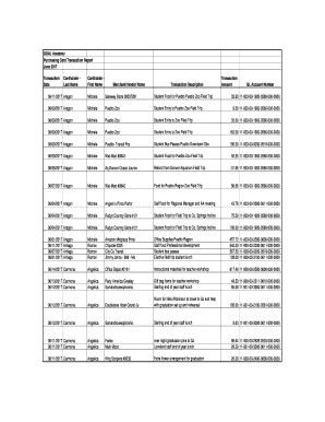 Fillable Online Purchasing Card Transaction Report Fax Email Print ...