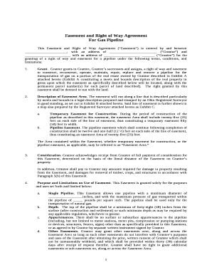 right of way easement agreement Doc Template | pdfFiller