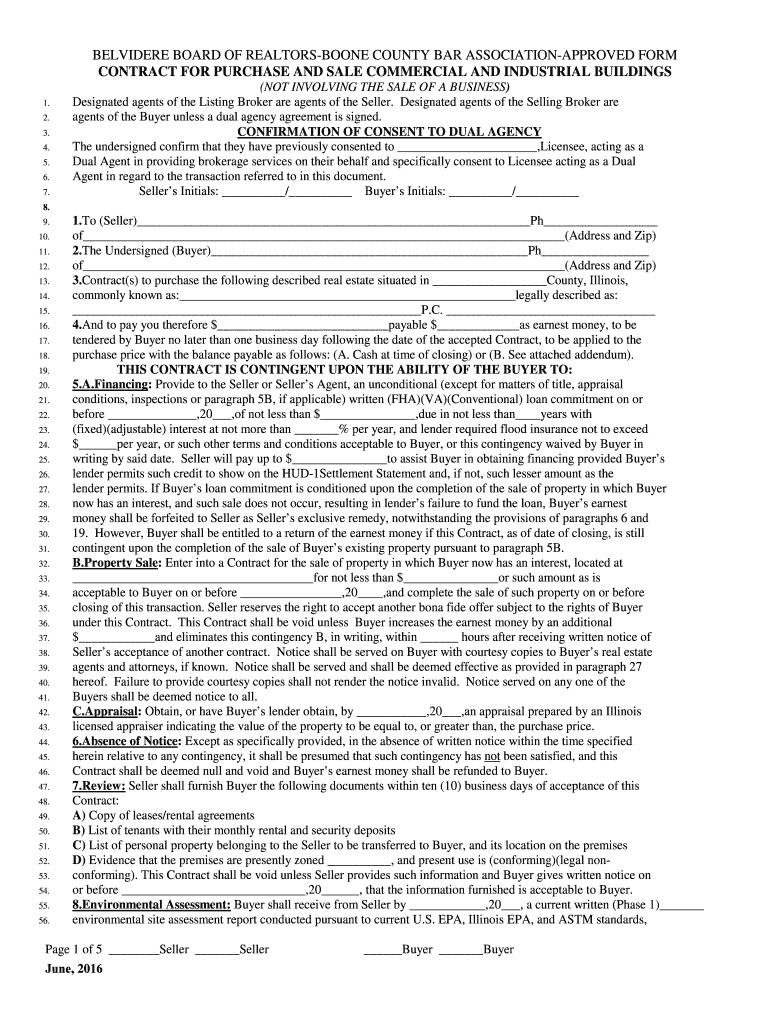 Fillable Online BELVIDERE BOARD OF REALTORS-BOONE COUNTY BAR ...