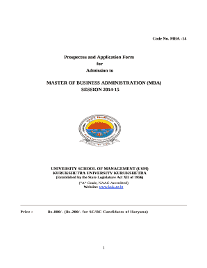 UNIVERSITY SCHOOL OF MANAGEMENT (USM) Doc Template | pdfFiller