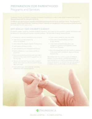 Fillable Online PREPARATION FOR PARENTHOOD Fax Email Print - pdfFiller