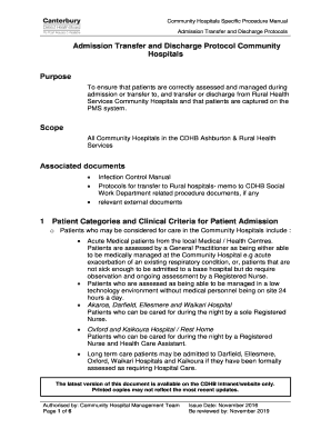 Fillable Online Community Hospitals Specific Procedure Manual Fax Email ...