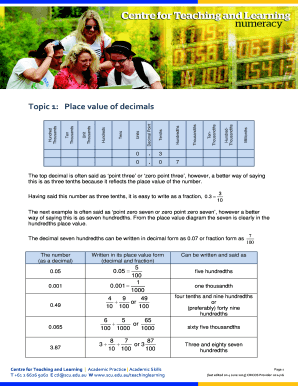 Fillable Online Decimal Point Fax Email Print - pdfFiller