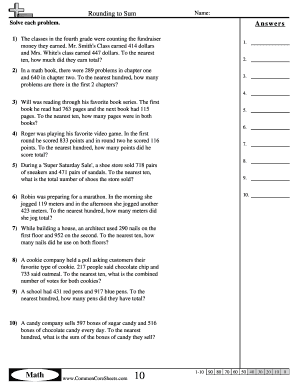 Fillable Online Rounding to Sum Fax Email Print - pdfFiller