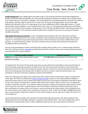 Fillable Online Case Study: Sam, Grade 5 Fax Email Print - pdfFiller