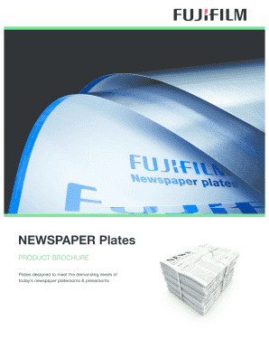 Fillable Online NEWSPAPER Plates Fax Email Print - pdfFiller