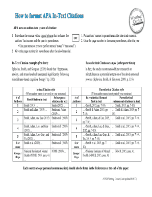 Fillable Online APA uses an author-date system of citation: Fax Email ...