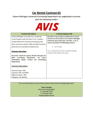 Fillable Online Car Rental Contract-01 Fax Email Print - pdfFiller
