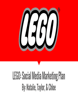Fillable Online LEGO: Social Media Marketing Plan Fax Email Print ...