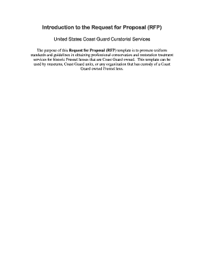 Fillable Online Introduction to the Request for Proposal (RFP) Fax ...