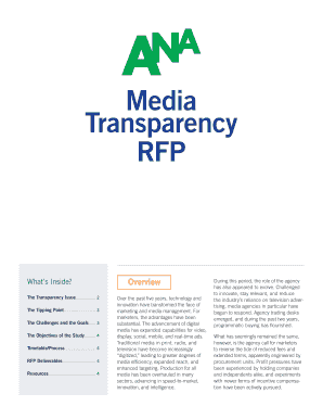 Fillable Online The Transparency Issue Fax Email Print - pdfFiller