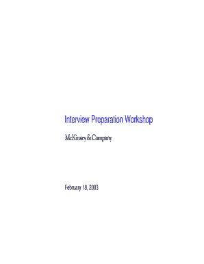 Fillable Online Interview Preparation Workshop Fax Email Print - pdfFiller