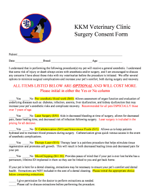 Veterinary Consent Form Template - Fill Online, Printable, Fillable ...