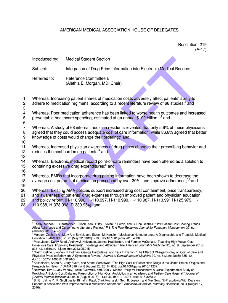 Fillable Online Resolution: 219 Fax Email Print - pdfFiller