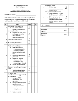 Fillable Online ACTS COMPUTER COLLEGE Fax Email Print - pdfFiller