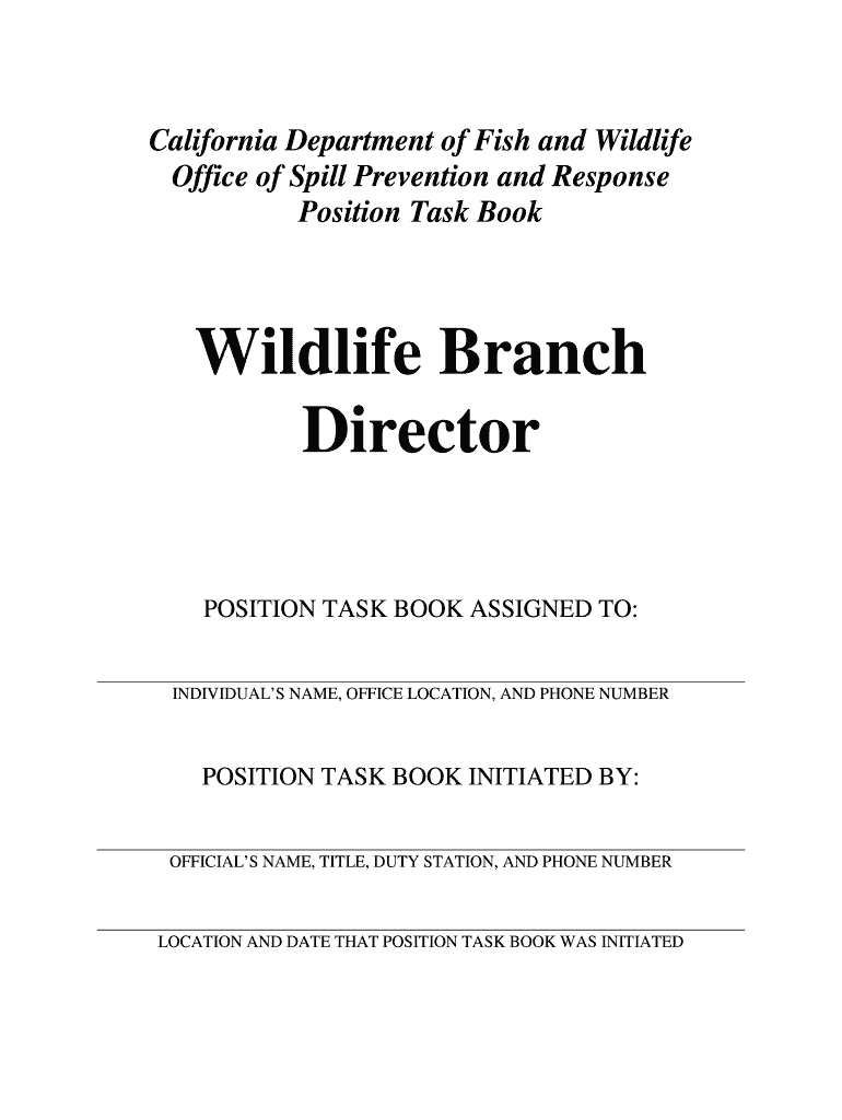 Fillable Online Position Task Book Fax Email Print - pdfFiller