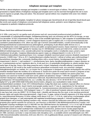 Fillable Online telephone message pad template Fax Email Print - pdfFiller