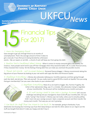 Fillable Online Quarterly Publication for UKFCU Members Fax Email Print ...