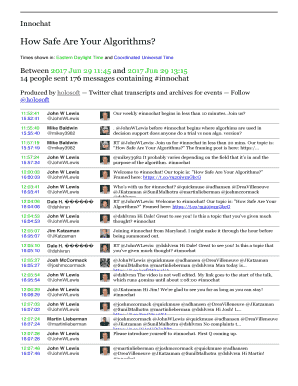 Fillable Online How Safe Are Your Algorithms Fax Email Print - pdfFiller