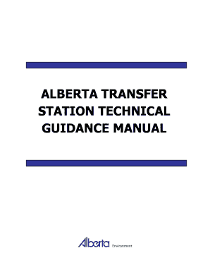 Fillable Online ALBERTA TRANSFER STATION Fax Email Print - pdfFiller