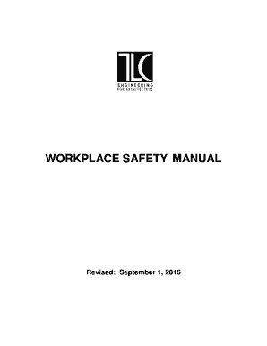 Fillable Online WORKPLACE SAFETY MANUAL Fax Email Print - pdfFiller