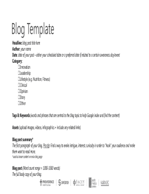 Fillable Online Blog Template Fax Email Print - pdfFiller