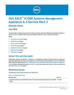 Fillable Online Dell KACE K1000 Systems Management Fax Email Print ...