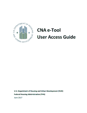 Fillable Online CNA e-Tool User Access Guide Fax Email Print - pdfFiller