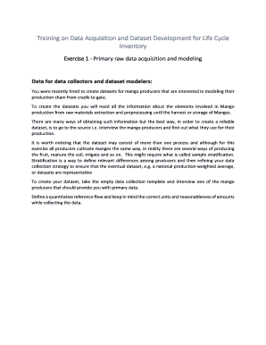 Fillable Online Training on Data Acquisition and Dataset Development ...
