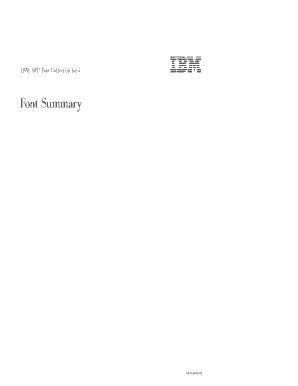 Fillable Online IBM AFP Font Collection for i Fax Email Print - pdfFiller