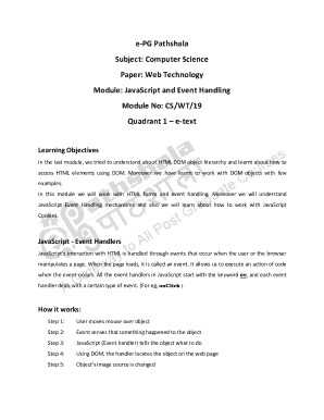 Fillable Online e-PG Pathshala Fax Email Print - pdfFiller