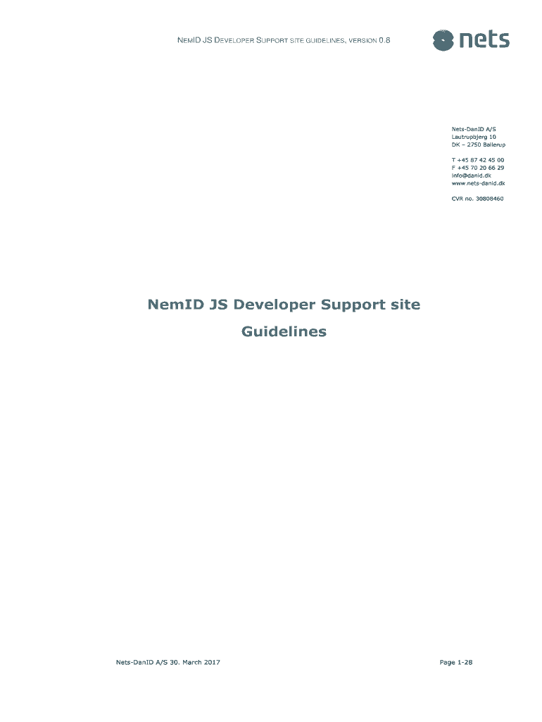 Fillable Online Nets-DanID A/S Fax Email Print - pdfFiller