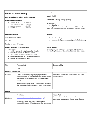 Fillable Online Pimp my product curriculum: Week 5, Lesson 15 Fax Email ...