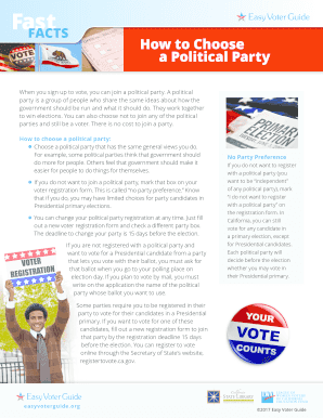Fillable Online a Political Party Fax Email Print - pdfFiller