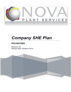 Fillable Online Company SHE Plan Fax Email Print - pdfFiller