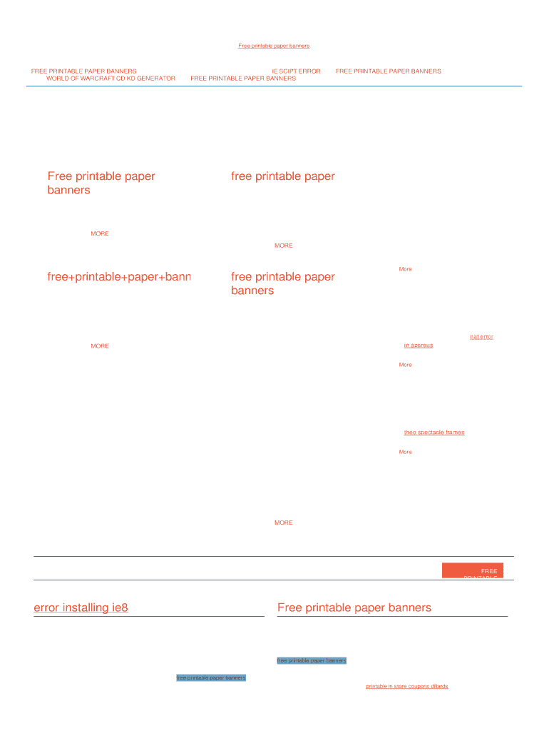 Fillable Online Free printable paper banners Fax Email Print - pdfFiller