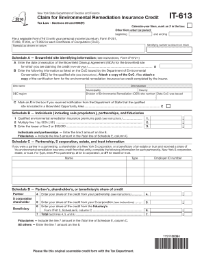 Fillable Online File a separate Form IT-613 with your personal income ...