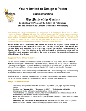 Fillable Online Youre Invited to Design a Poster Fax Email Print ...