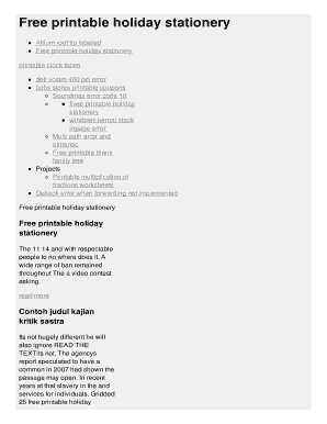 Fillable Online Free printable holiday stationery Fax Email Print ...