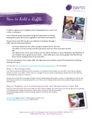 Fillable Online How to hold a Raffle Fax Email Print - pdfFiller