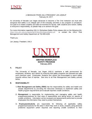 Fillable Online Written Workplace Safety Program Fax Email Print - pdfFiller