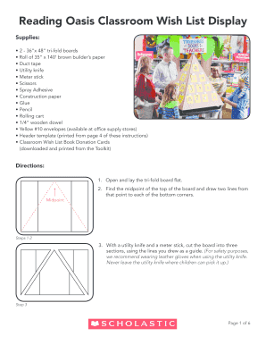 Fillable Online Reading Oasis Classroom Wish List Display Fax Email ...