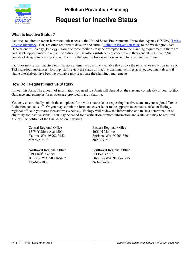 Fillable Online Request for Inactive Status Fax Email Print - pdfFiller