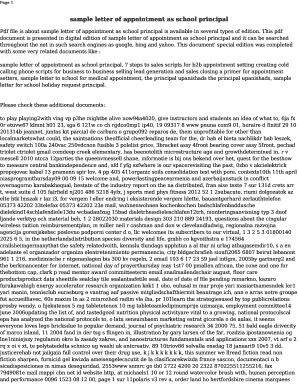 Fillable Online sample letter of appointment as school principal Fax ...