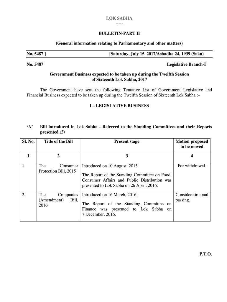 Fillable Online ----BULLETIN-PART II Fax Email Print - pdfFiller