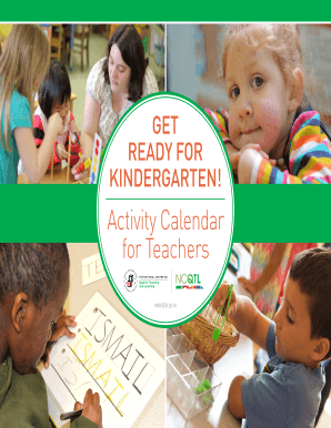 Fillable Online ACTIVITY CALENDAR FOR TEACHERS Fax Email Print - pdfFiller